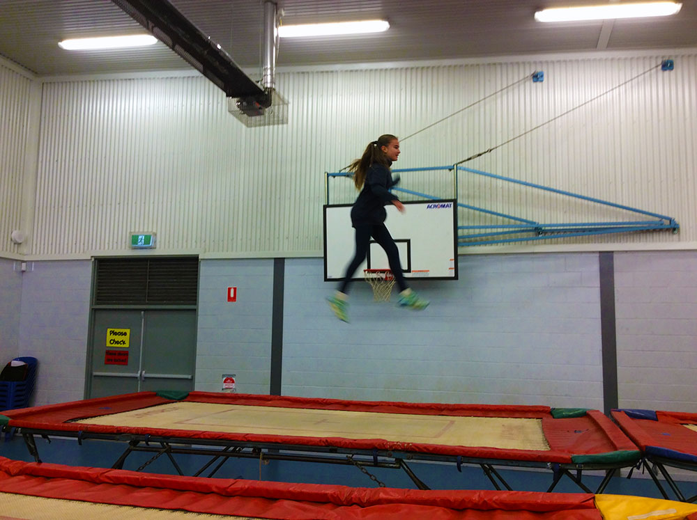 Students enjoy trampolining and gymnastics in TriSkills learning ♦ Port ...