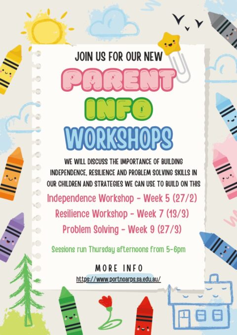 Parent Info Workshop – Resilience ♦ Port Noarlunga Primary School